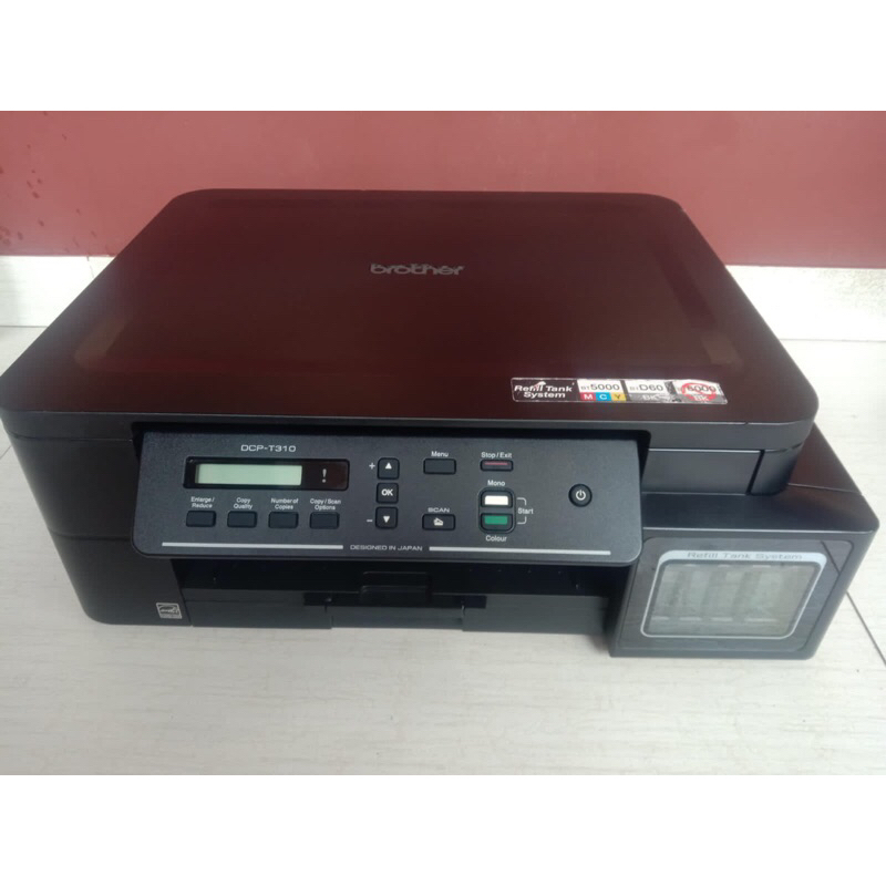 Jual Printer brother DCp-T310 print scan copy, tested, hasil cetakan ...