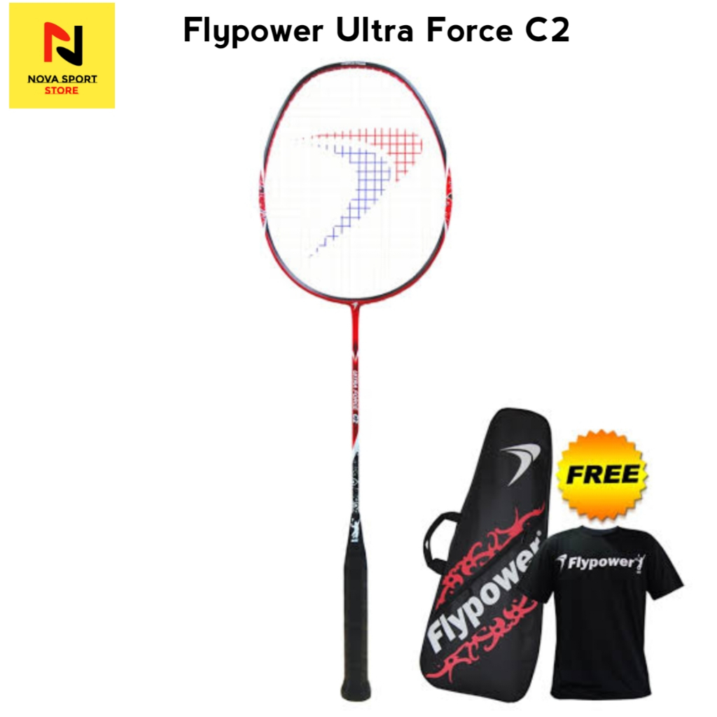 Jual Flypower Raket Badminton Ultra Force C2 | Shopee Indonesia