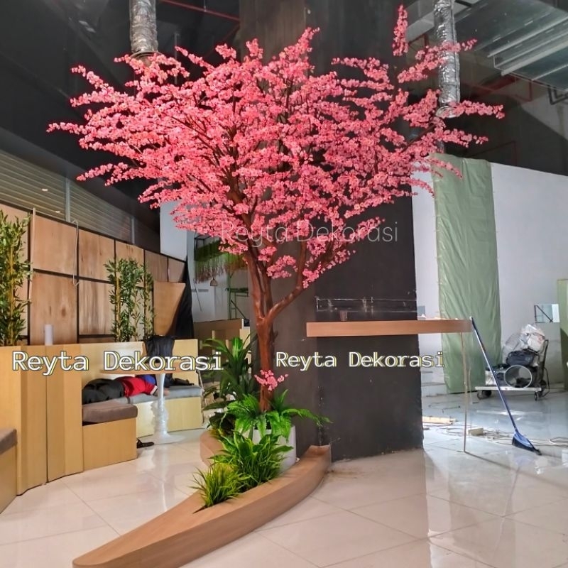 Jual pohon sakura besar tinggi 3mtr pohon jumbo - event Imlek dekorasi ...