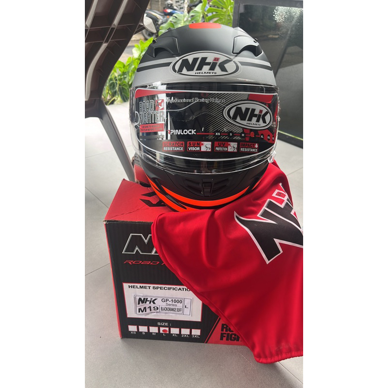 Jual NHK Helm Motor M19 GP-1000 -NEW | Shopee Indonesia