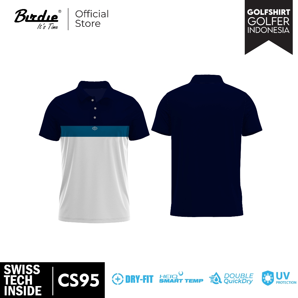 Jual Baju Polo Shirt Male Female Golf Polyester Drifit CoolMax Birdie ...