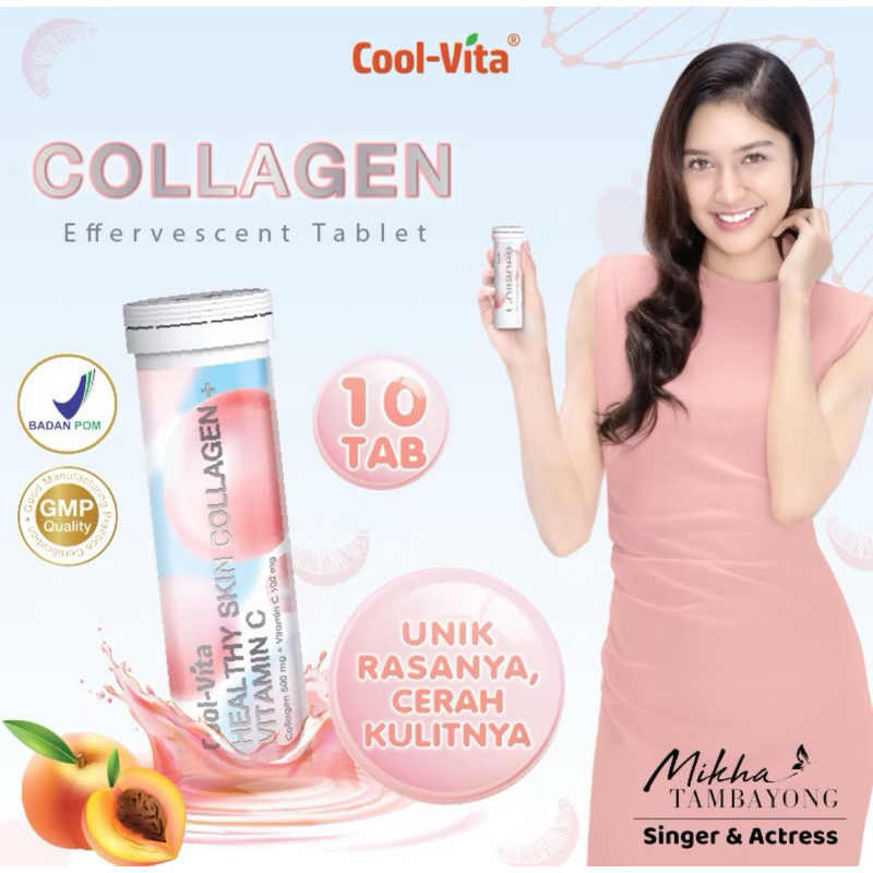 Jual 10 Tablet Coolvita Paket Cerah Bersinar Collagen Effervescent Untuk Kulit Glowing | Shopee ...