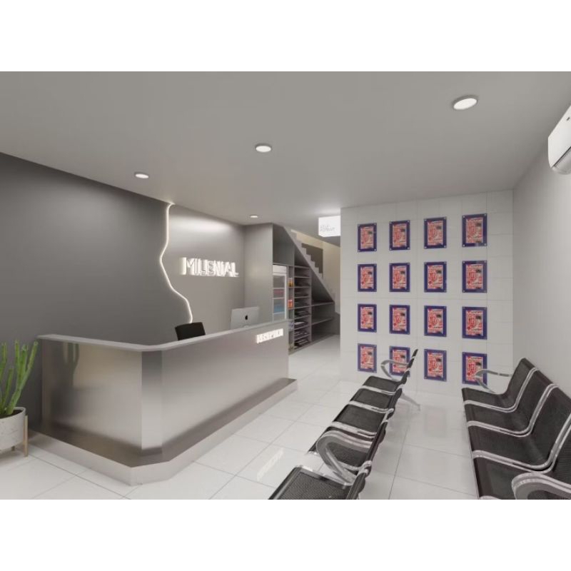 Jual meja resepsionis custom-meja front office-meja kasir-meja teller ...