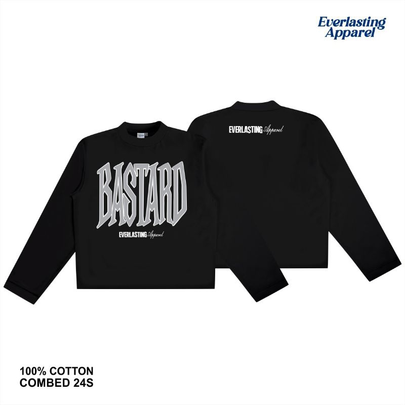Jual Longsleeve Boxy "Bad-Jinkan" Black By: Everlasting Apparel ...