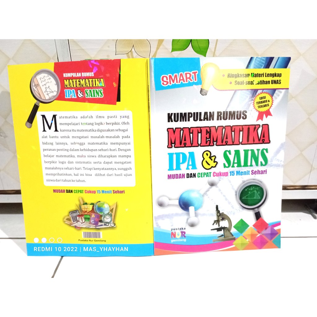 Jual Kumpulan Rumus Matematika IPA & Sains Berwarna | Shopee Indonesia