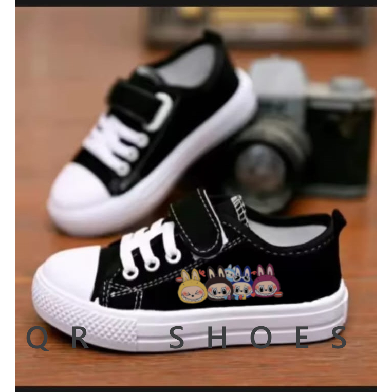 Jual Sepatu anak motif kartun labubu terbaru viral,sepatu sekolah anak ...