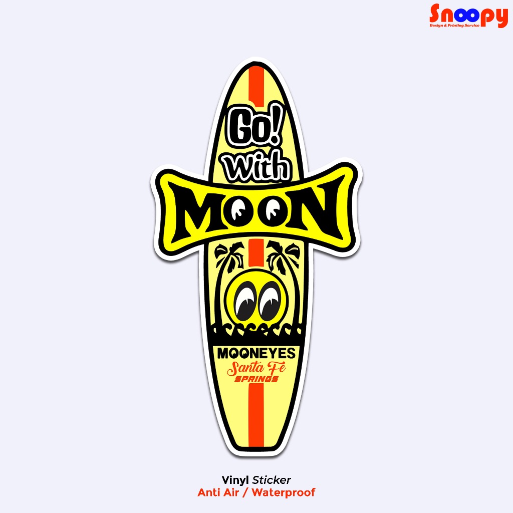 Jual Stiker Motor Classic Mooneyes Surfing Sticker Aesthetic Waterproof ...