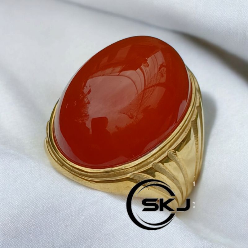 Jual CINCIN BATU AKIK YAMAN MADU UKURAN JUMBO | Shopee Indonesia