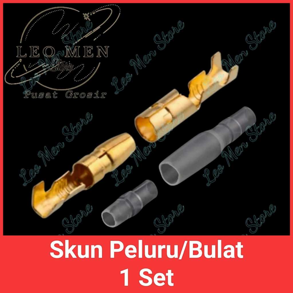 Jual Skun Peluru~Skun Bulat~Skun Kabel~Terminal Kabel~Kuningan~1 Set ...
