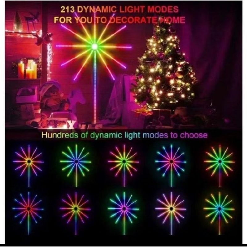 Jual Lampu strip led kembang api 5050 RGB bentuk kembang api dengan ...
