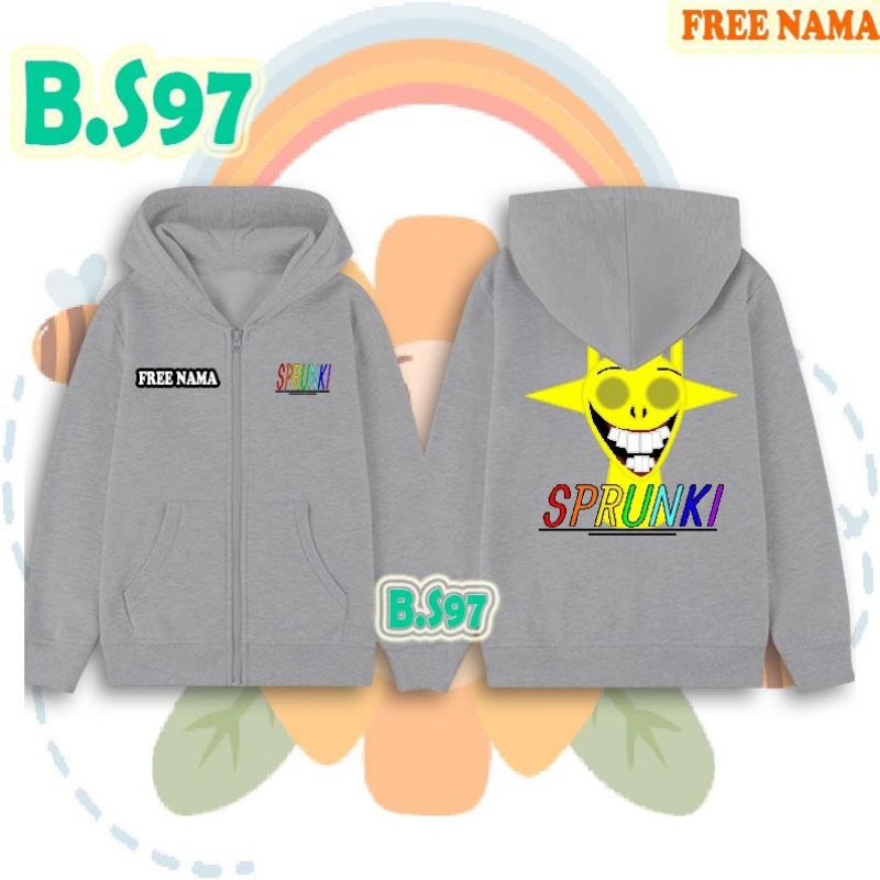 Jual Hoodie sweater Zipper Anak SPRUNKI INCREDIBOX Character SKY Versi ...