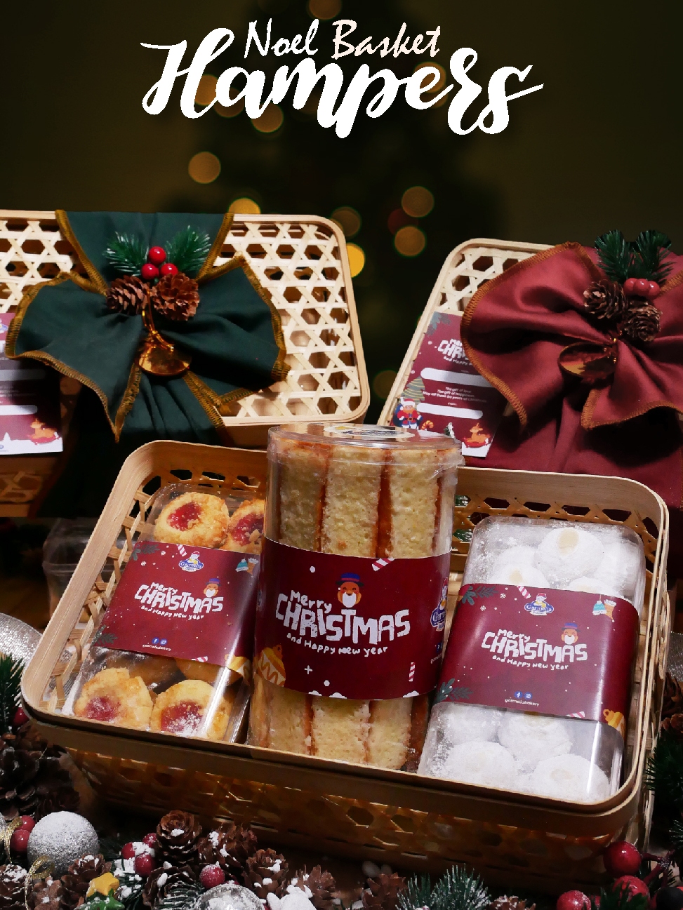Jual Noel Basket Hamper Christmas - Garmelia Bakery | Shopee Indonesia