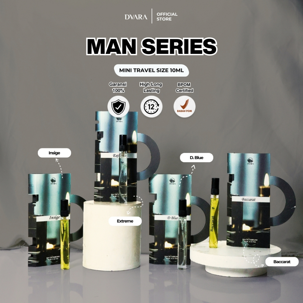 Jual PAPER SHEET MAN SERIES PARFUM DVARA TRAVEL SIZE SPRAY PRIA COWO ...