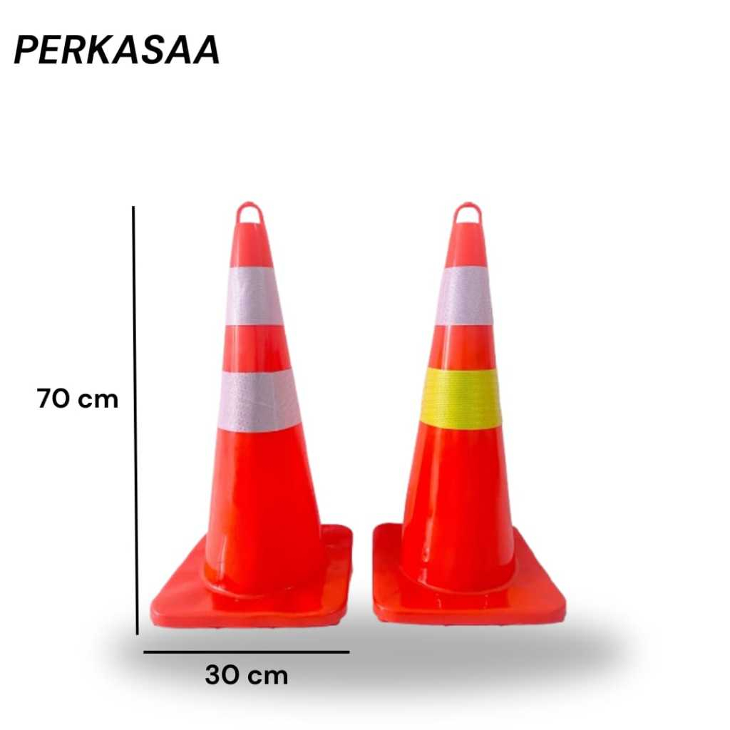 Jual Safety Traffic Cone 70CM / Kerucut Lalu Lintas Rubber | Shopee Indonesia