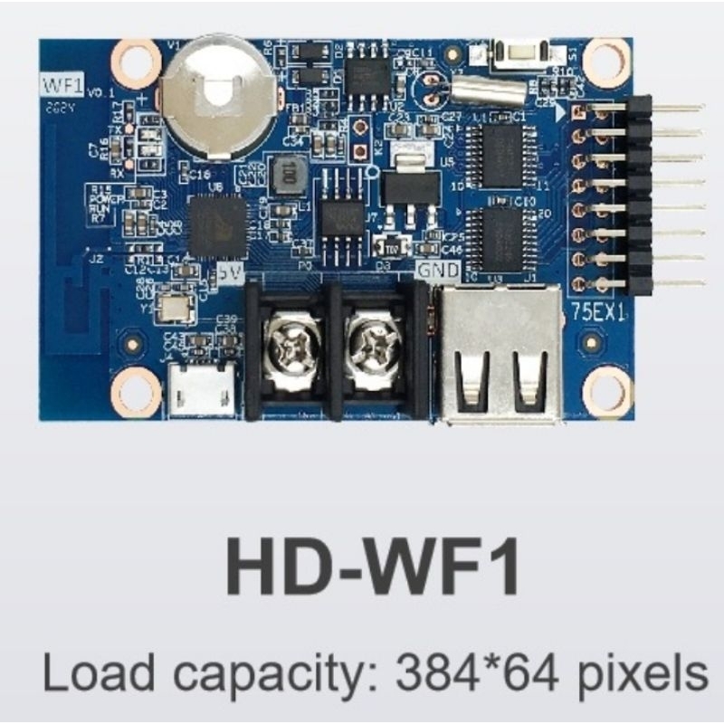 Jual Huidu HD-WF1 : Controller running text / gambar animasi untuk ...