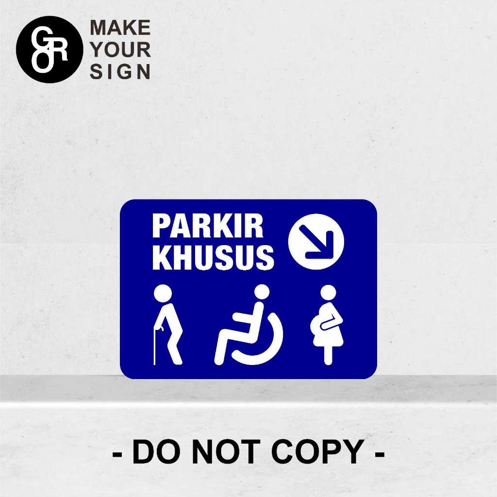 Jual Rambu Sign Plat Alumunium/Plang/Lalu Lintas Parkir Khusus ...