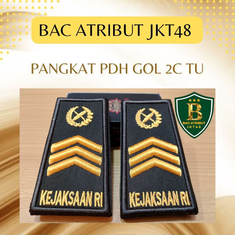 Jual BAC ATRIBUT JKT48 - PANGKAT PDH TU GOLONGAN 2C IIC | Shopee Indonesia