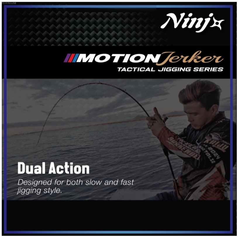 Jual Ninja Motion Jerker 2024 Slow and Fast Jigging Rod Joran Pancing ...