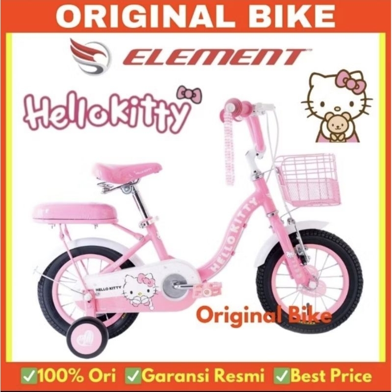 Jual Sepeda Anak Perempuan 12,16,18 Inch Element Hello Kitty | Shopee ...