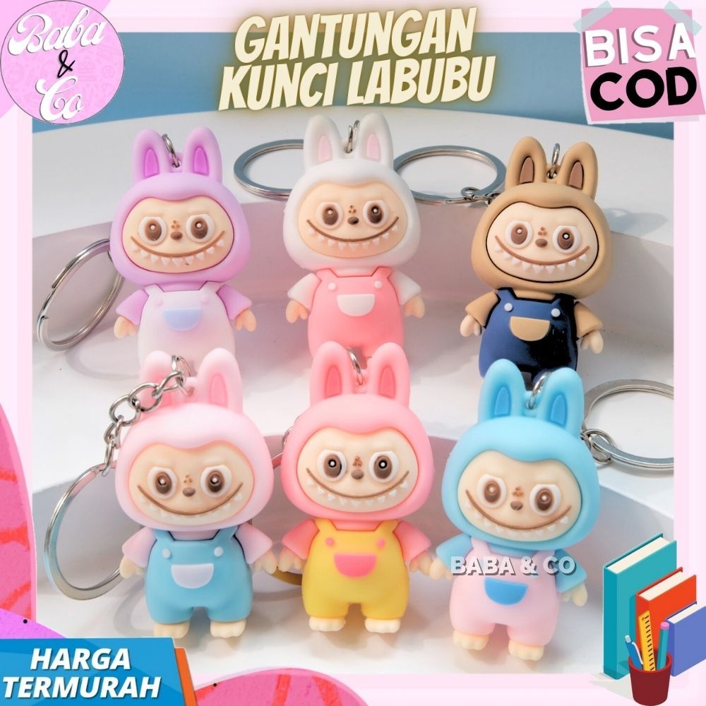Jual GANTUNGAN KUNCI LABUBU SEDANG KEYCHAIN LABUBU GANTUNGAN LUCU UNIK ...