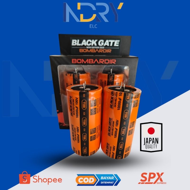 Jual CAPASITOR ELCO 100V 10000UF BOMBARDIR BLACKGATE BELL NEW 2025 ...