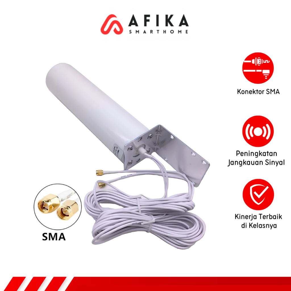 Jual Antena Eksternal Modem Router WiFi 3G 4G LTE 12dBi Konektor SMA ...
