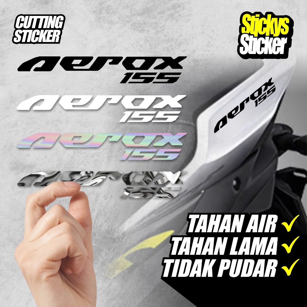Jual Sticker logo AEROX cutting sticker YAMAHA AEROX 4 pilihan warna ...