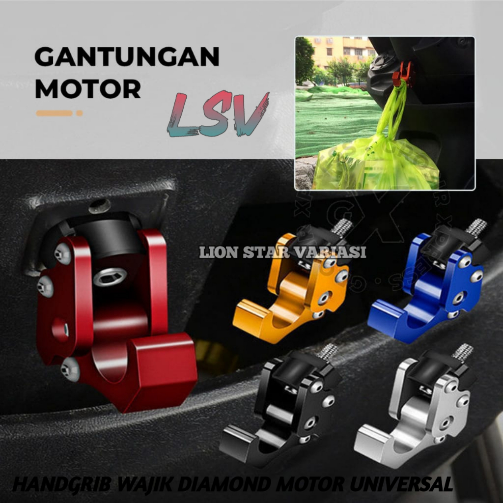 Jual Gantungan Barang Motor Variasi Motor Matic Model Robot CNC Lipat ...