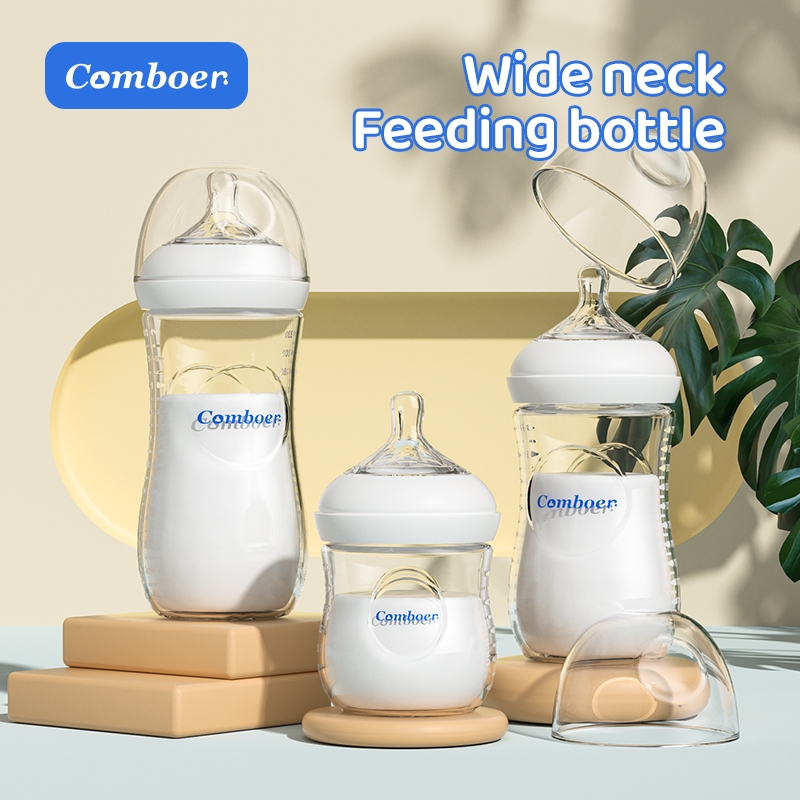Jual Comboer Botol Susu Bayi Newborn Wide Neck 150ml/260ml/330ml Anti Kolik BPA Free PP Botol ...