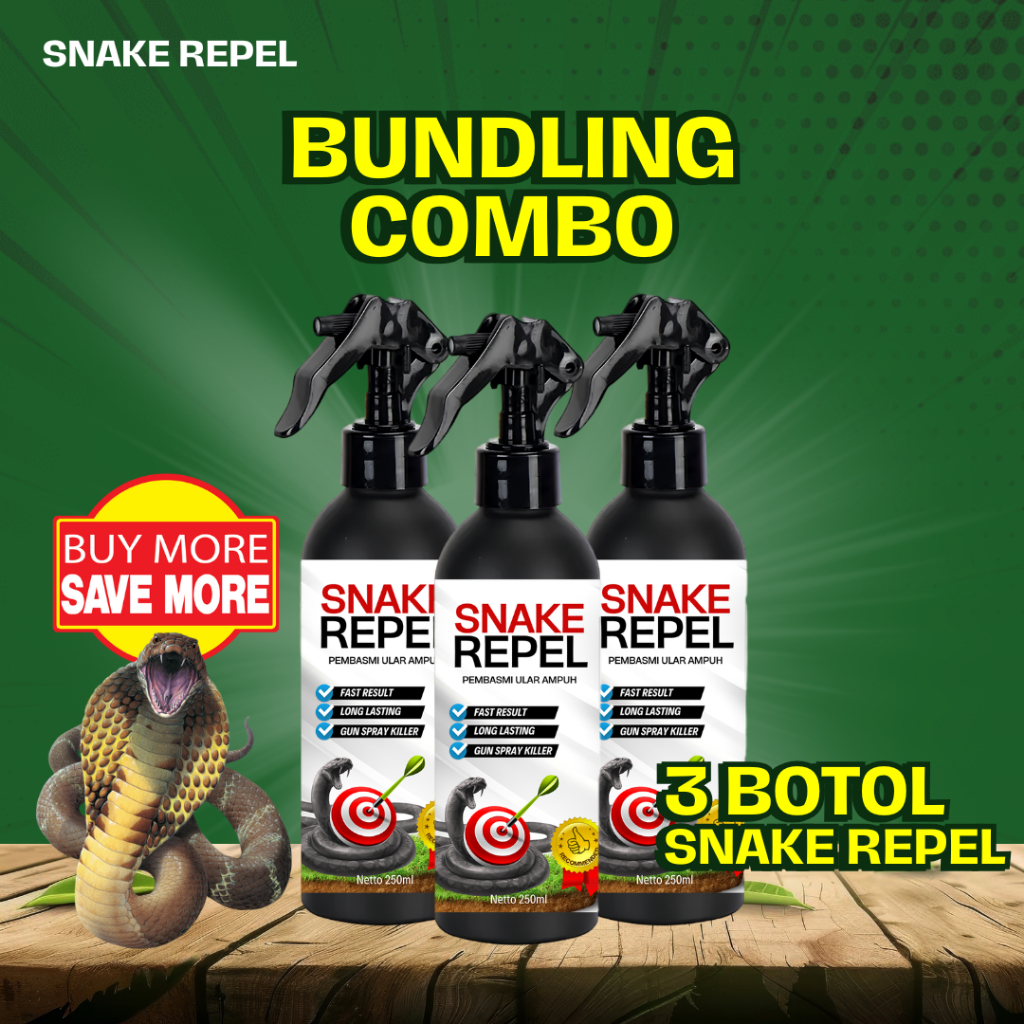 Jual PAKET BUNDLING SNAKE REPEL 3 BOTOL - Pembasmi Ular berantas ular ...