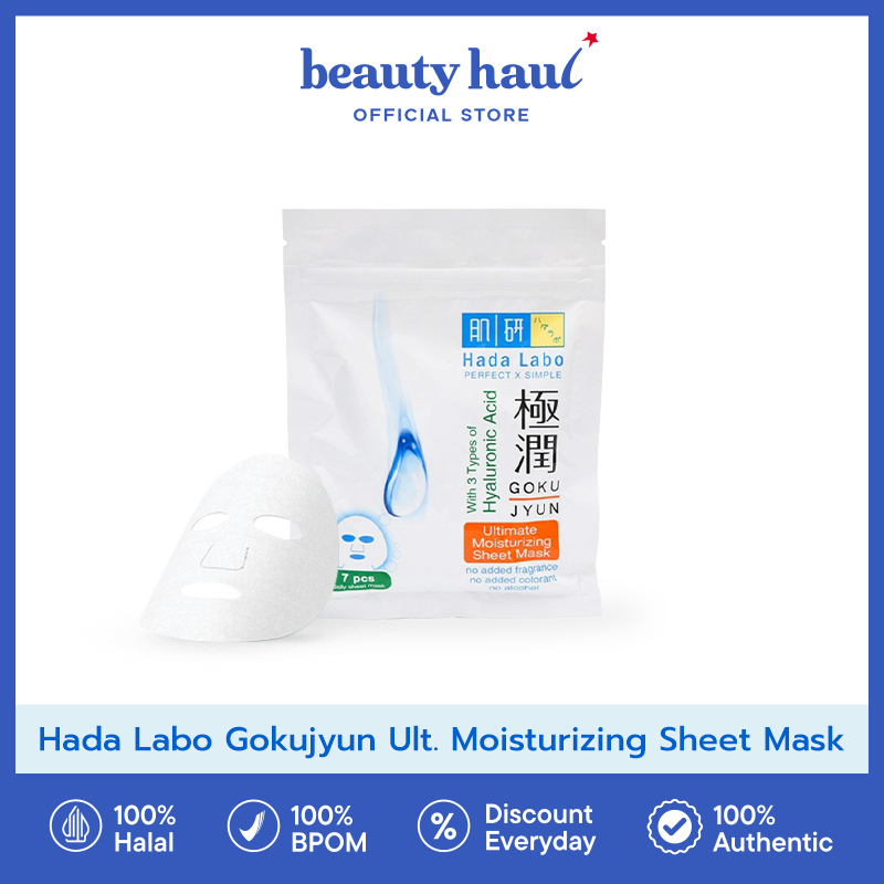 Jual HADA LABO Gokujyun Ultimate Moisturizing Sheet Mask | Shopee Indonesia