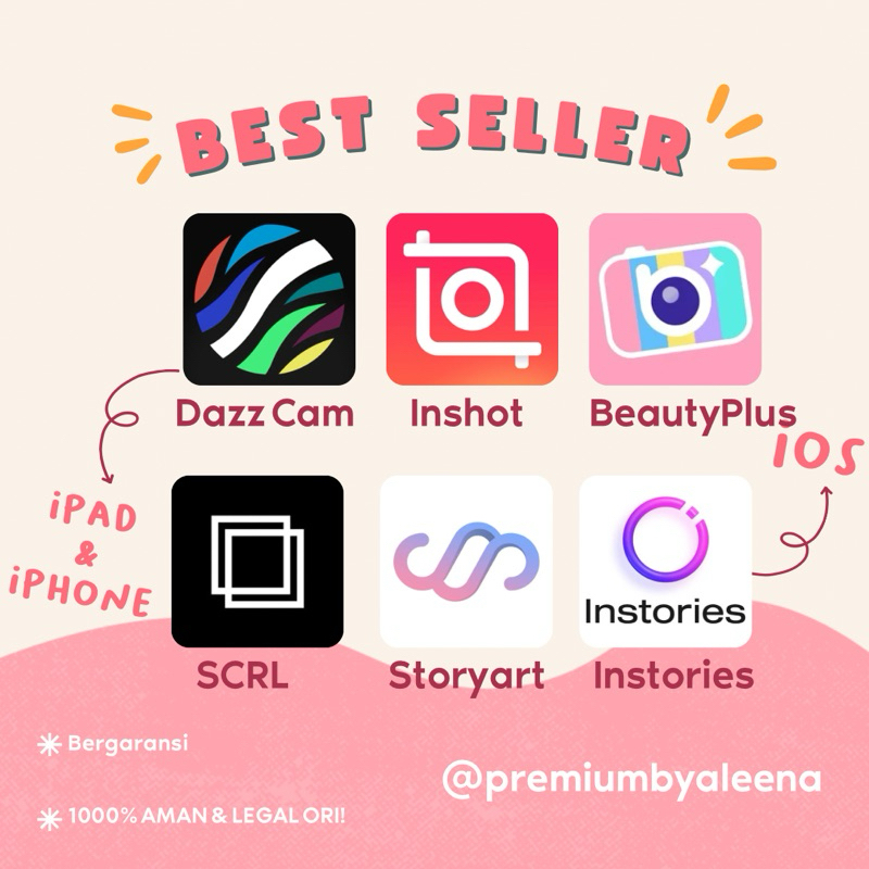 Jual DAZZ CAM PRO SCRL PREMIUM BEAUTYPLUS PREMIUM INSHOT PRO STORYART ...