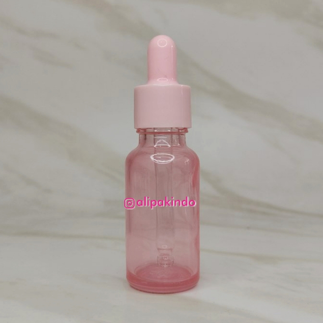 Jual BOTOL PIPET 20ml Kaca Pink Tebal Botol Serum Essence Skincare ...