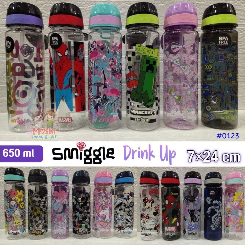 Jual Botol Minum Smiggle Drink Up Dino / Tempat Minum Smiggle Anak 650 ...