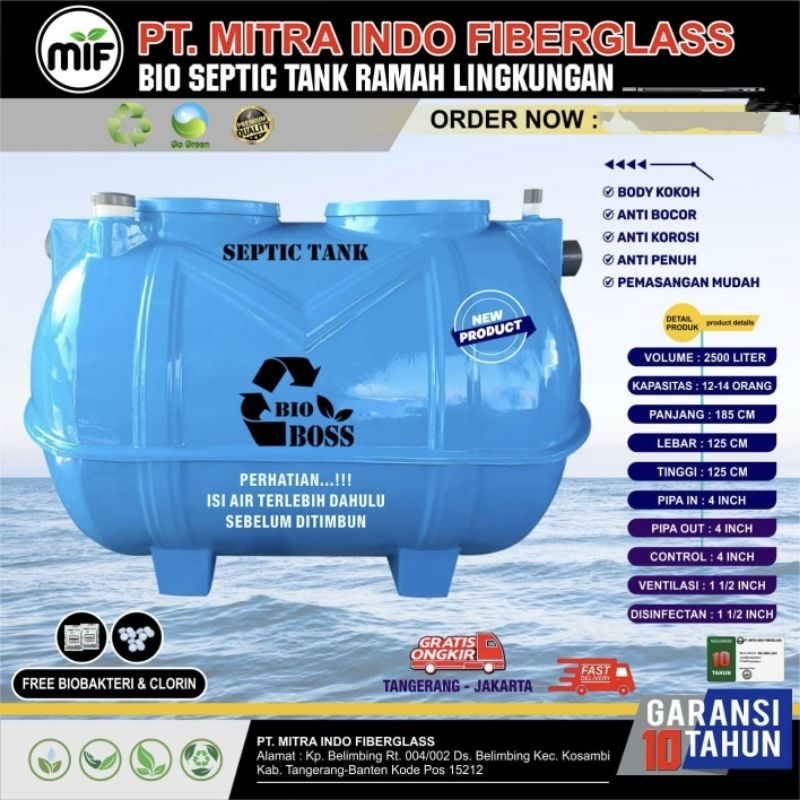 Jual septic tank 2500 liter bio boss | Shopee Indonesia