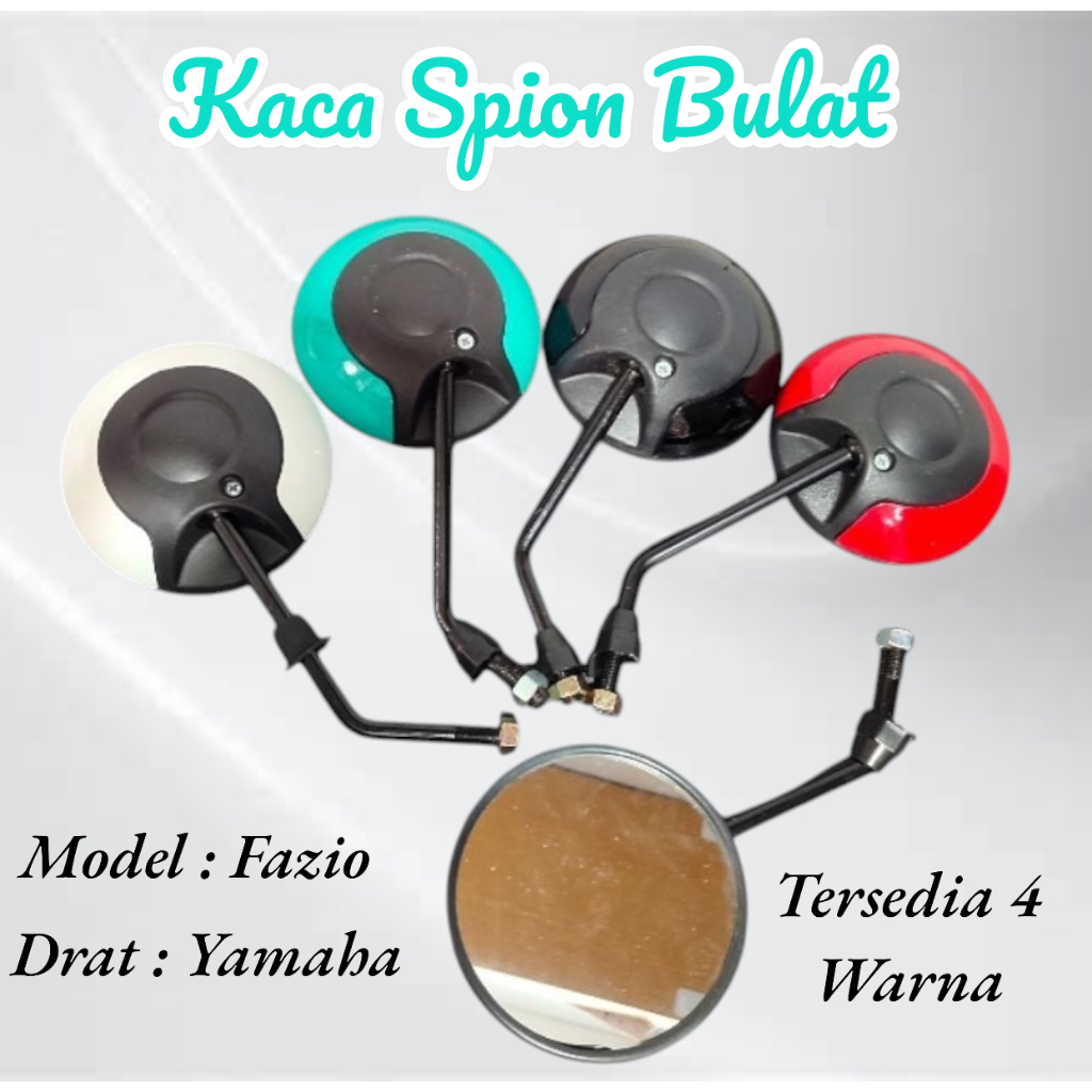 Jual Kaca Spion Bulat Universal , Drat Yamaha , Model Fazio , Kaca ...