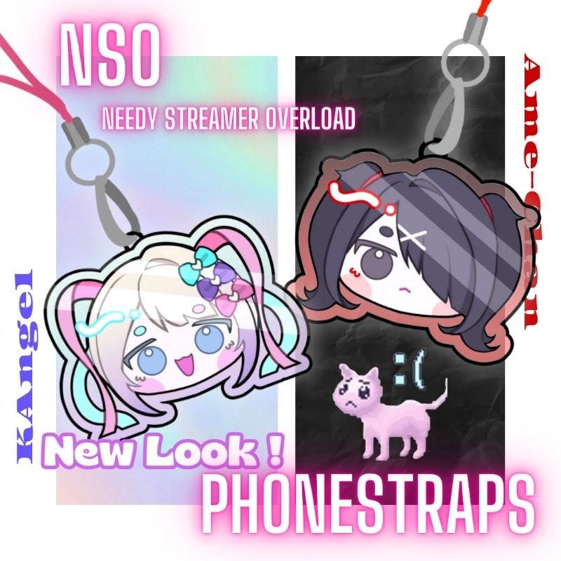 Jual [ NEW LOOK ! ] Phonestrap Needy Streamer Overload NSO Fanmerch ...