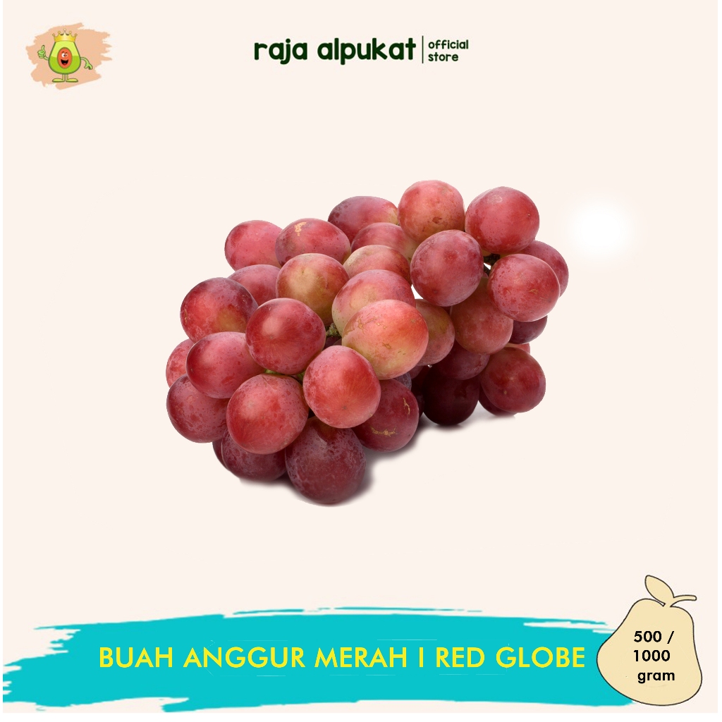 Jual Buah Anggur Merah I Red Gole I tanpa Biji dan Non Biji | Shopee ...