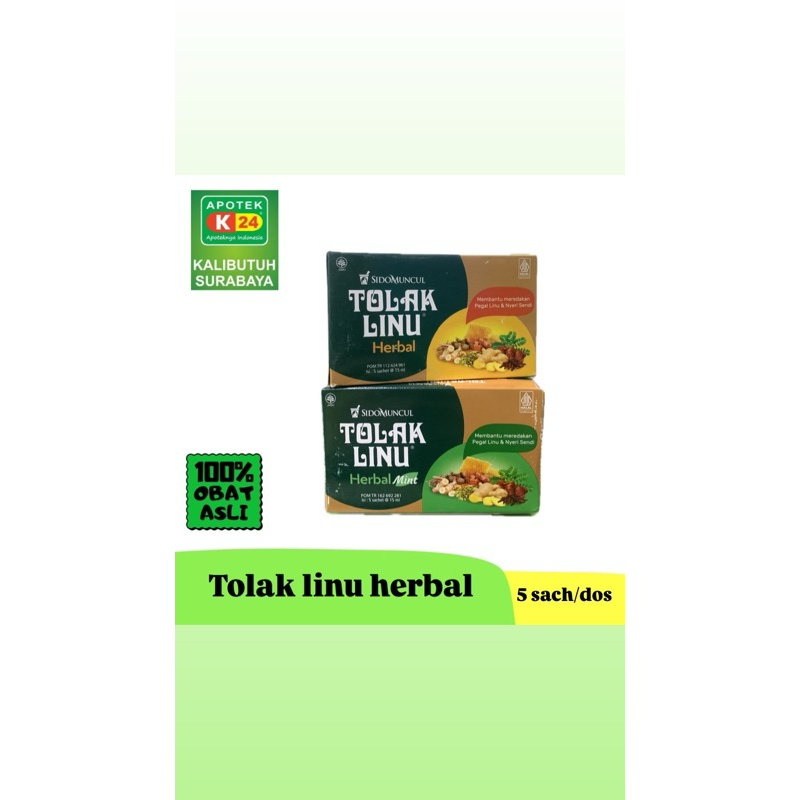 Jual Tolak Linu Herbal Mint 15ml Sach (per Dos) | Shopee Indonesia