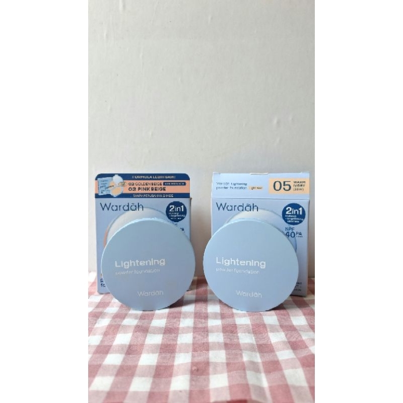 Jual Wardah Lightening Powder Foundation Ready 2 Shade (Belum Pernah ...