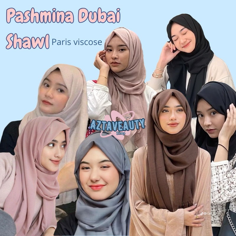 Jual Pashmina DUBAI SHAWL Pashmina Paris Viscose Pashmina Premium ...