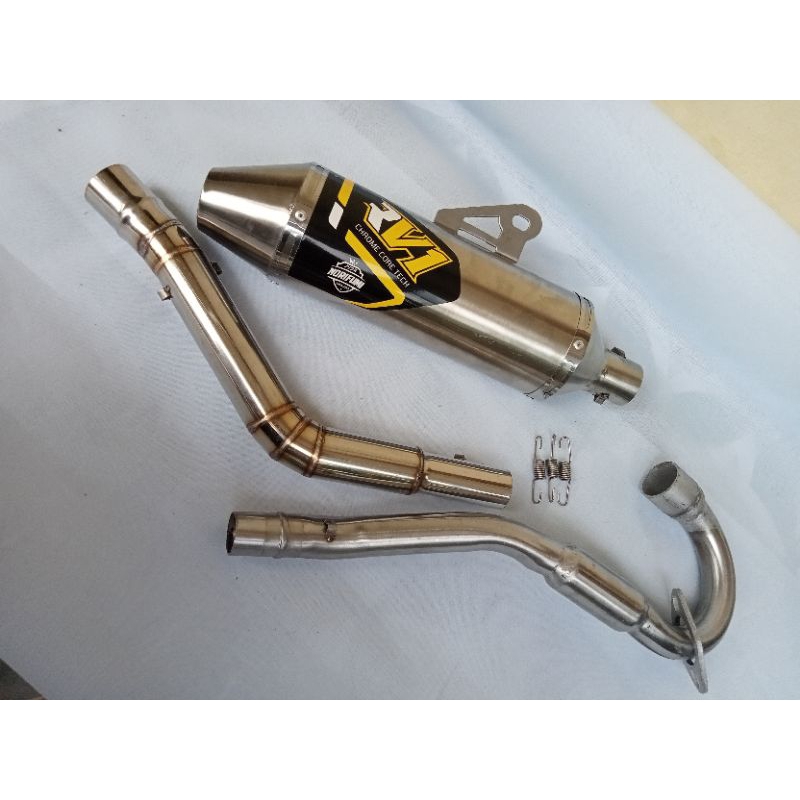 Jual NORIFUMI RV.1 stainless 38mm exhaust for CRF 150 WR 155 KLX 150 ...
