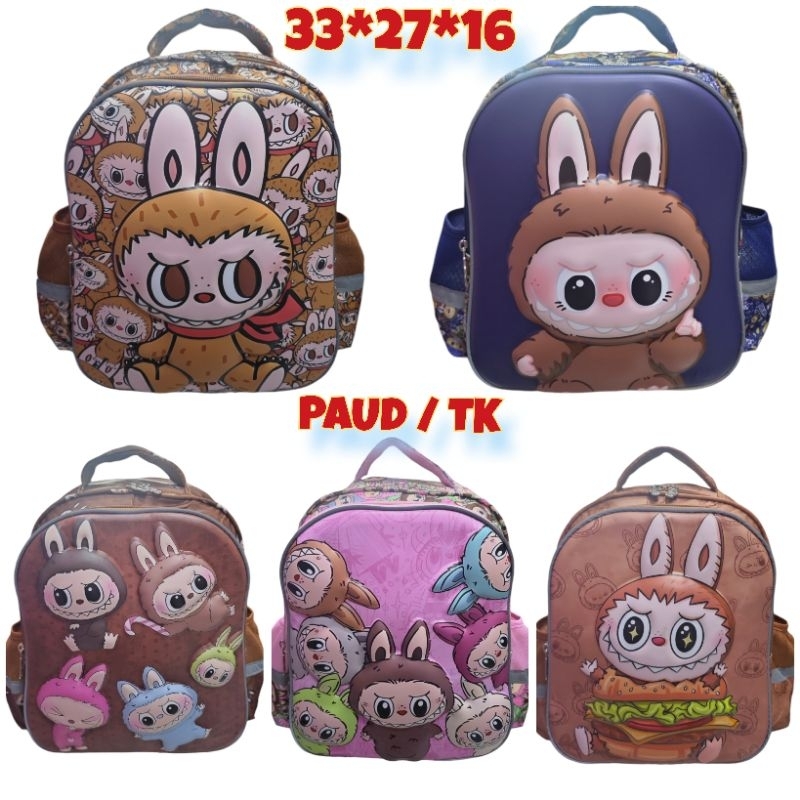 Jual HSD BAGS - RANSEL ANAK SEKOLAH PAUD - TK - LABUBU TIMBUL 3 DIMENSI LUCU KUAT MURAH | Shopee ...