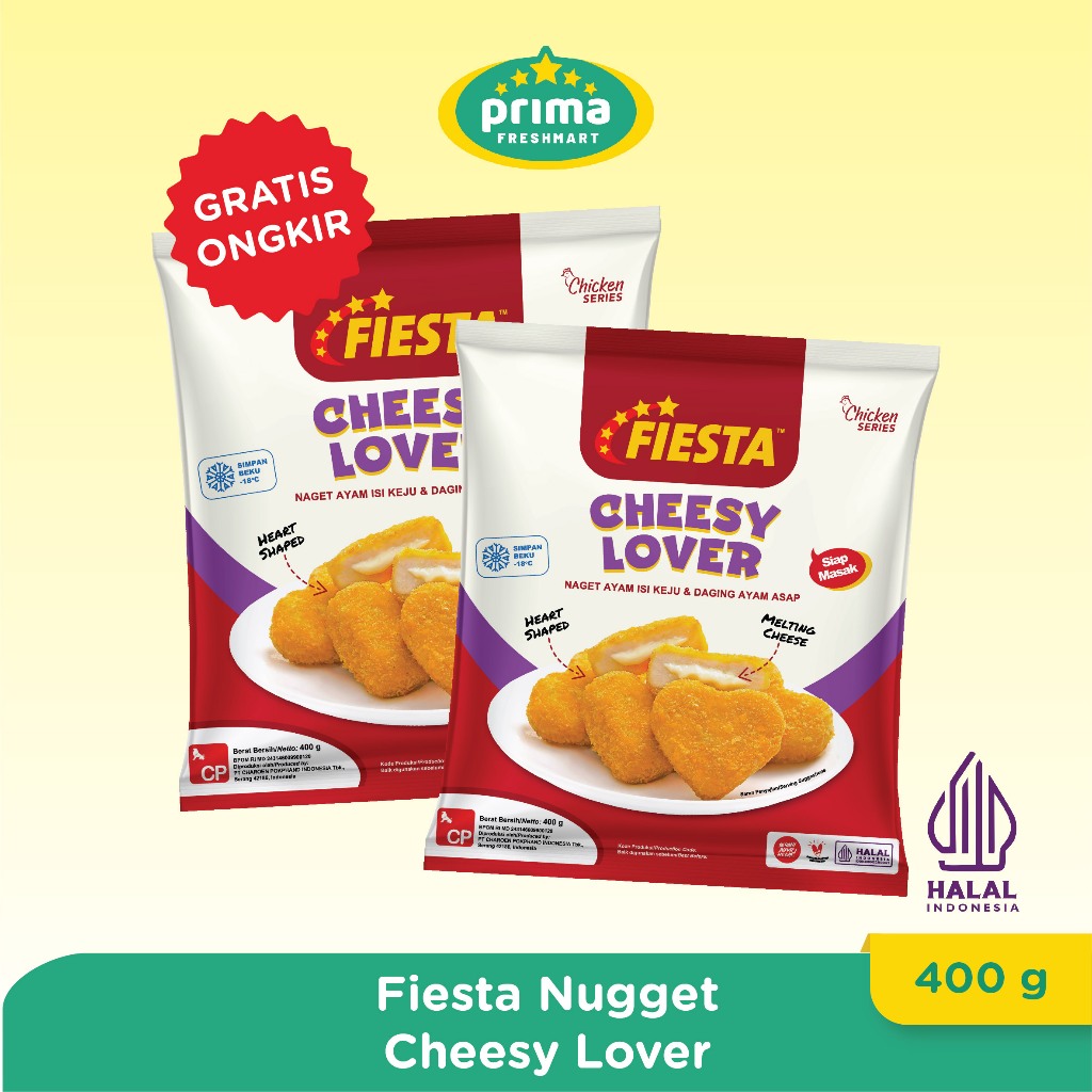 Jual Fiesta Nugget Cheesy Lover 400 Gr | Shopee Indonesia