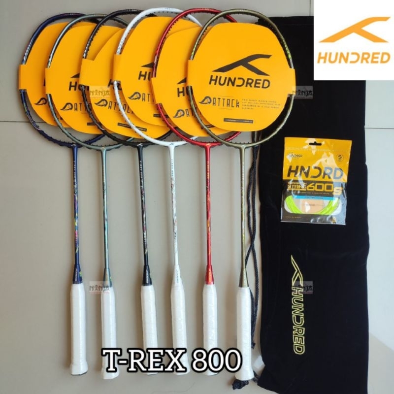 Jual Raket Badminton Hundred T-Rex 800 / Raket Bulutangkis Hundred T ...