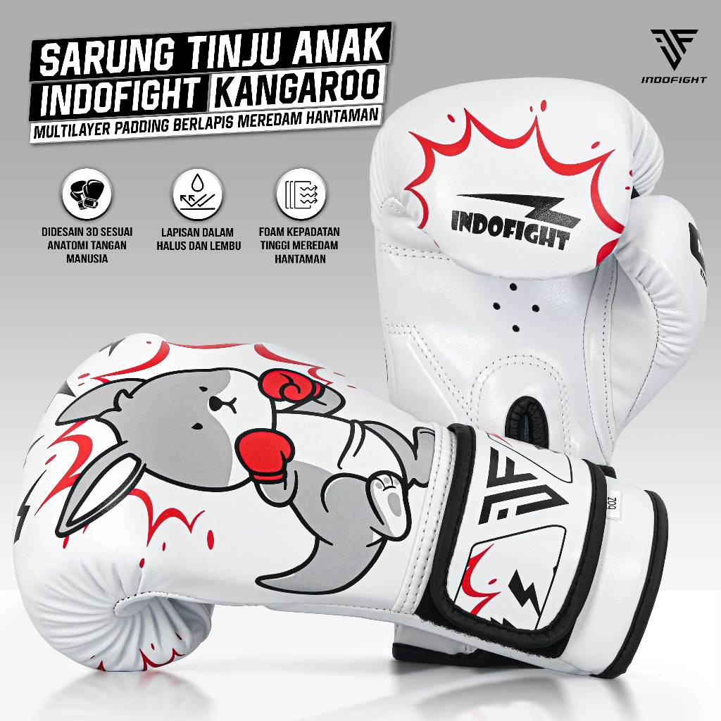 Jual Sarung Tinju Anak Indofight Boom Boxing Gloves Kid Sarung Boxing ...