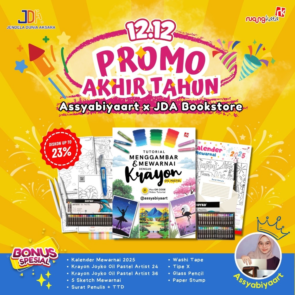 Jual [PAKET 2] 12.12 PROMO Akhir Tahun Buku Mewarnai - Tutorial ...