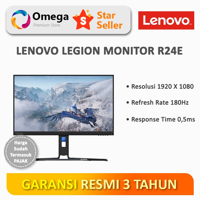 Jual Monitor Lenovo Legion R24E 24" IPS 180Hz | Shopee Indonesia