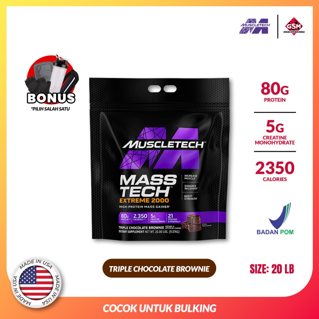 Jual MUSCLETECH MASSTECH EXTREME 20LB | Shopee Indonesia