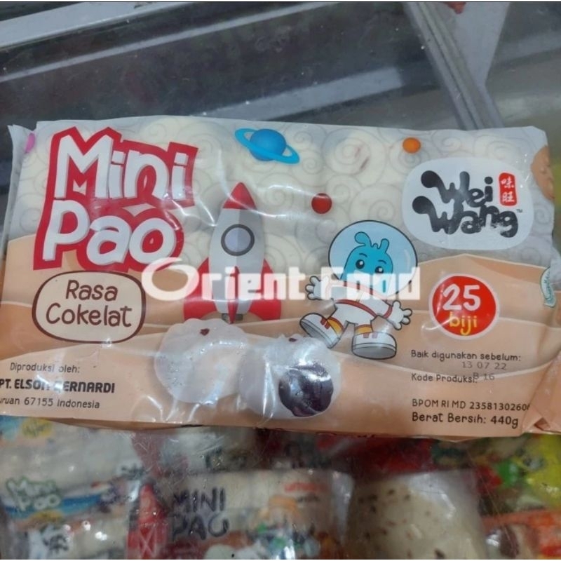 Jual Mini Pao Coklat Wei Wang isi 25bj 440gr | Shopee Indonesia